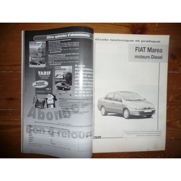 RTA Revue technique FIAT MAREA Diesel (TD 75 - TD 100 - TD 125)