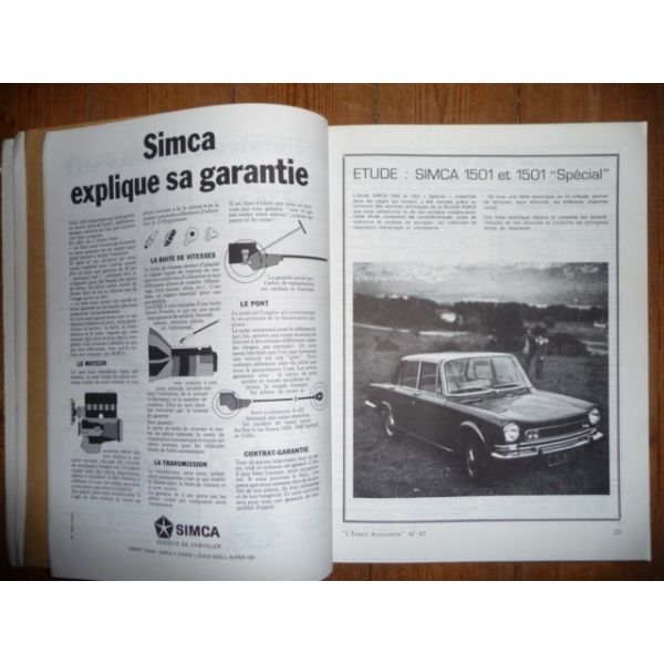 RTA Revues techniques SIMCA 1501 - 1501 SPECIAL - 1200S