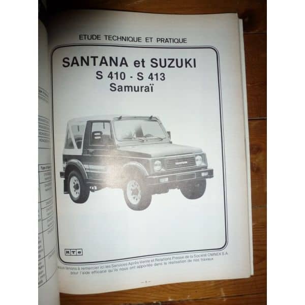 Suzuki Samurai Sj 413 Fiche Technique