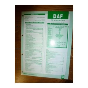 DAF CF 85 - Type : XE 250 à 355 C1 et C3