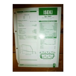 ISEKI TU320F et HST Type : E3AF1
