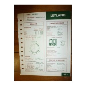 BRITISH-LEYLAND Chassis Leyland et divers Type : EO400