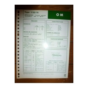 FIAT SOMECA 880, 880DT , OM, CO3/75