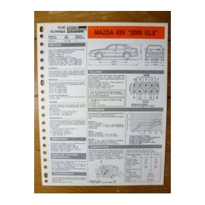 MAZDA 626 2000 GLX Type: GD 1232 Ref : FTRTA-MAZ-528 Fiche Technique Mazda