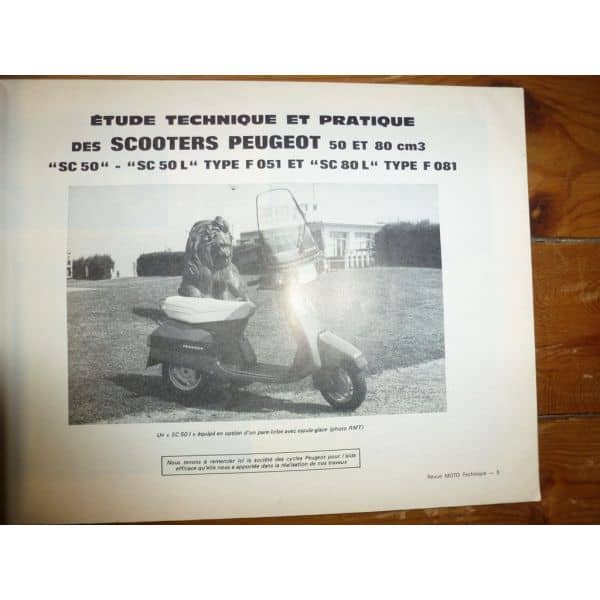 PEUGEOT SC50, SC50L, SC80L - KAWASAKI Z1300 A1 à A5, ZG1300 A1 Injection