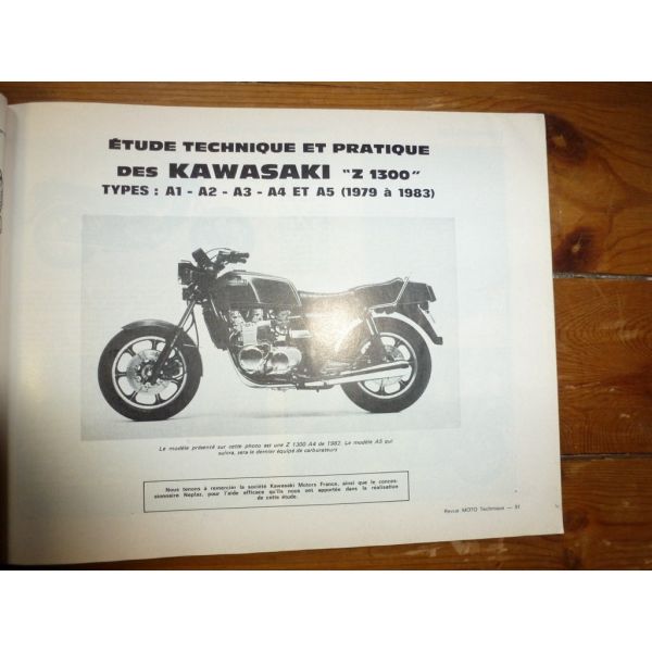 PEUGEOT SC50, SC50L, SC80L - KAWASAKI Z1300 A1 à A5, ZG1300 A1 Injection