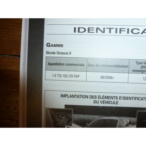 SKODA OCTAVIA II Phase 2 1.6 TDi 105 CR FAP depuis 06/2009