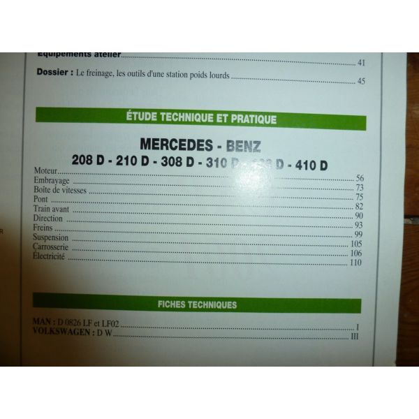 Mercedes 410d Fiche Technique