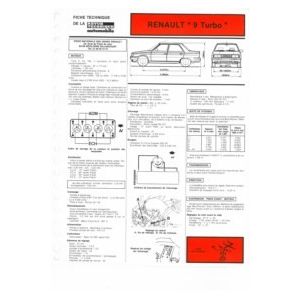 RENAULT R9 TURBO Moteur C1JL-760 - 1397cc