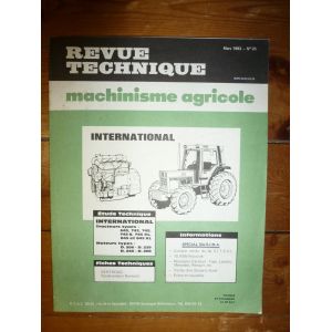 INTERNATIONAL Tracteurs 645,743,745,745S,745XL,845,845XL moteurs D.206 ...