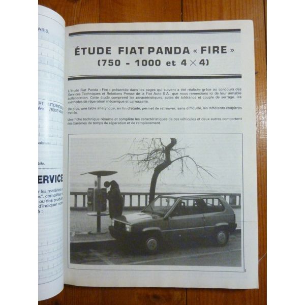 Revue technique FIAT PANDA FIRE 750 - 1000 - 4x4