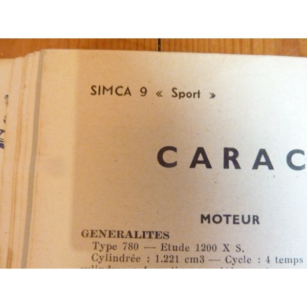 RTA Revue technique SIMCA 9 SPORT - Tracteur VIERZON 302