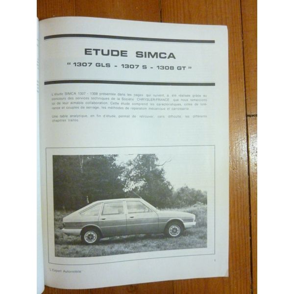 TALBOT-SIMCA 1307 1308 1510 Jusque 1980 LS GL GLS RLE117.01 - revue ...