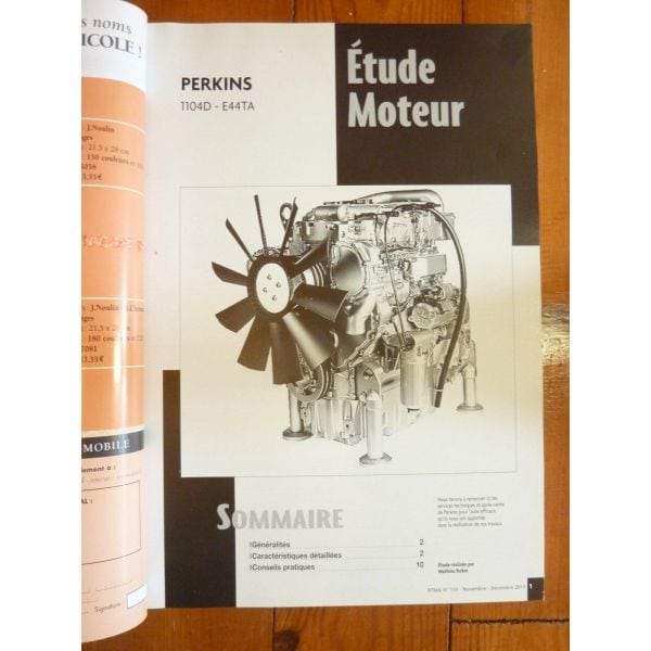 MASSEY-FERGUSON 5445-5455-5460 Moteur PERKINS 1104D-E44TA