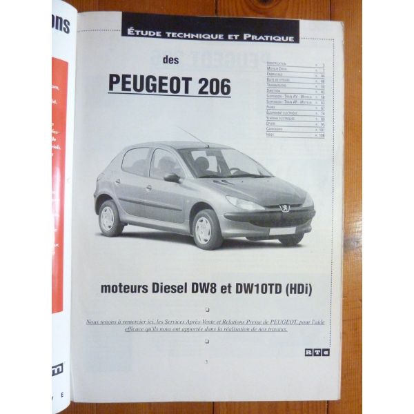 206 Hdi 1 4 Fiche Technique