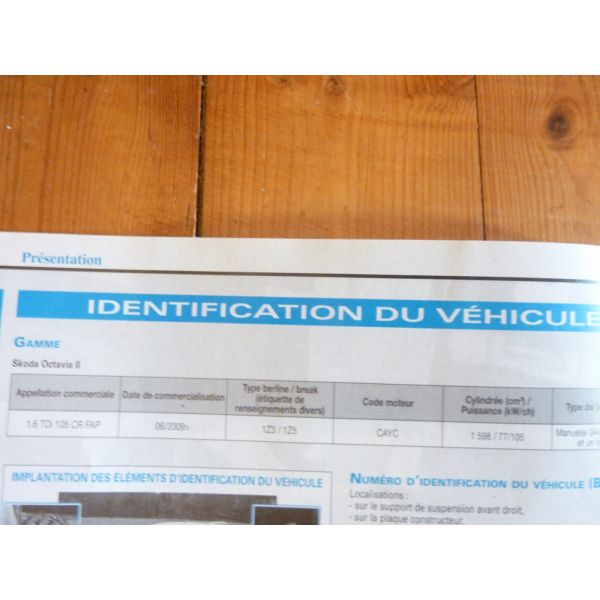 SKODA OCTAVIA II Phase 2 Diesel 1.6 TDI 105cv FAP depuis 06/2009