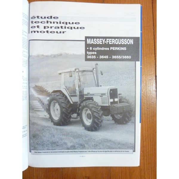 Revue technique MASSEY FERGUSON 3635,3645,3655 DYNASHIFT