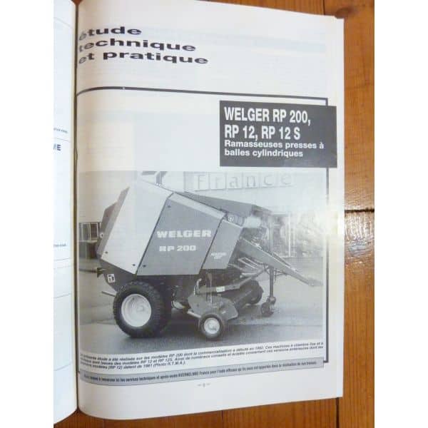 WELGER Presses RP200, RP12, RP12S