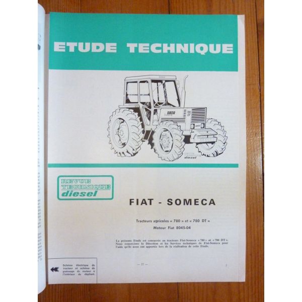 Fiat 780 Fiche Technique