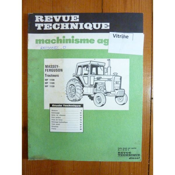 Revues techniques Agricoles des MASSEY-FERGUSON