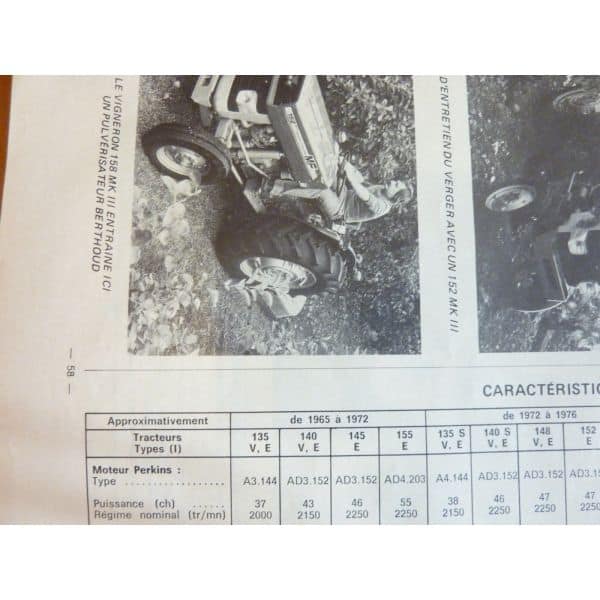 MASSEY-FERGUSON 135, 135S, 135 MKIII, 140, 140S, 145, 145 MKIII, 148, 152, 152 MKIII, 158, 158 ...