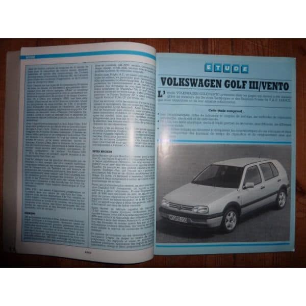 RTA Revue technique VOLKSWAGEN VW GOLF III - VENTO