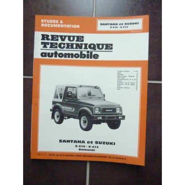 Suzuki Samurai Sj 413 Fiche Technique