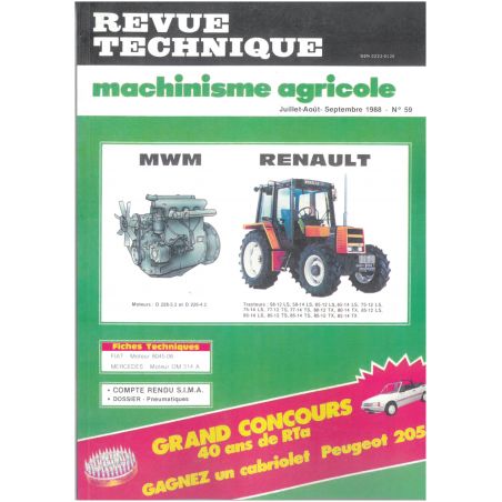 RTA Revue technique agricole Tracteurs RENAULT - Moteurs MWM D226-3.2 ...